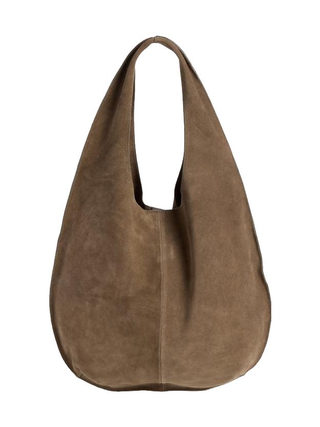 MANGO MANGO Suede Hobo Shoulder Bag